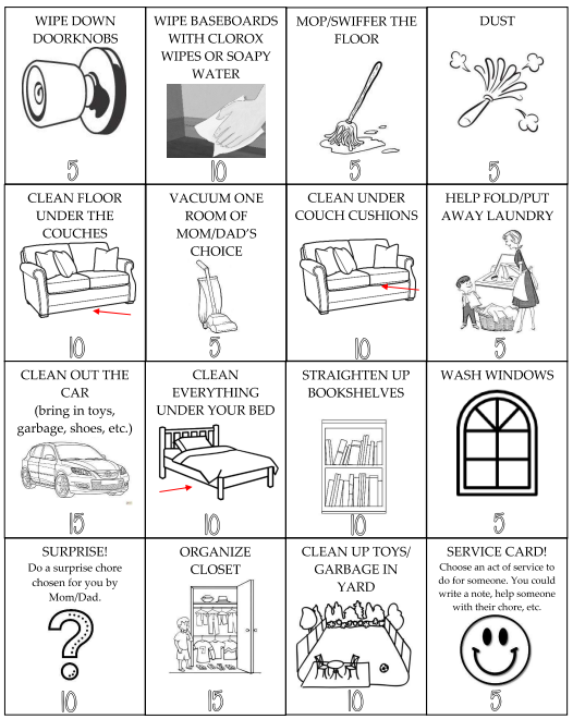 Chore Cards – Come, Follow Me Kid